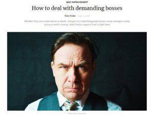 How to deal with demanding bosses